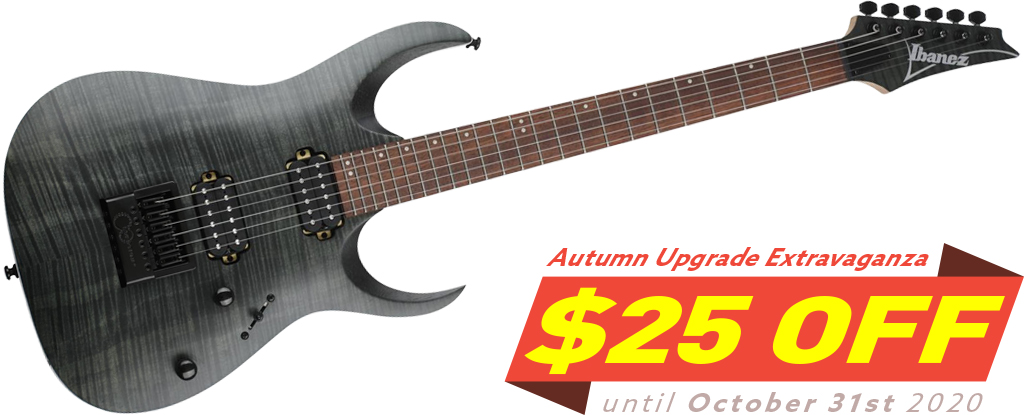 Ibanez Standard RGA42FM • Transparent Gray Flat • EverTune AfterMarket ...