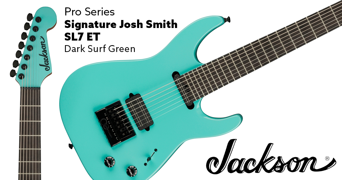 Jackson Pro Series Signature Josh Smith Soloist SL7 ET • Dark Surf Green